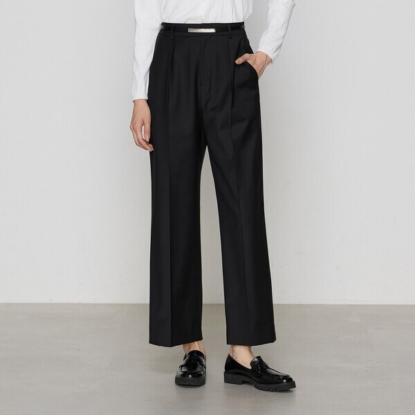 コムサ（COMME CA）/〔 TALLサイズ 〕 【セットアップ対応】ブライトリートロ ワイドパンツ