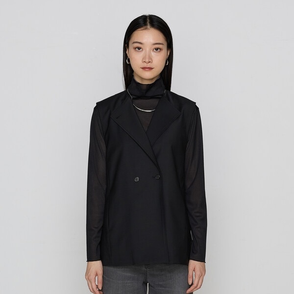 コムサ（COMME CA）/〔 Sサイズ 〕 【セットアップ対応】ブライトリートロ ジレ