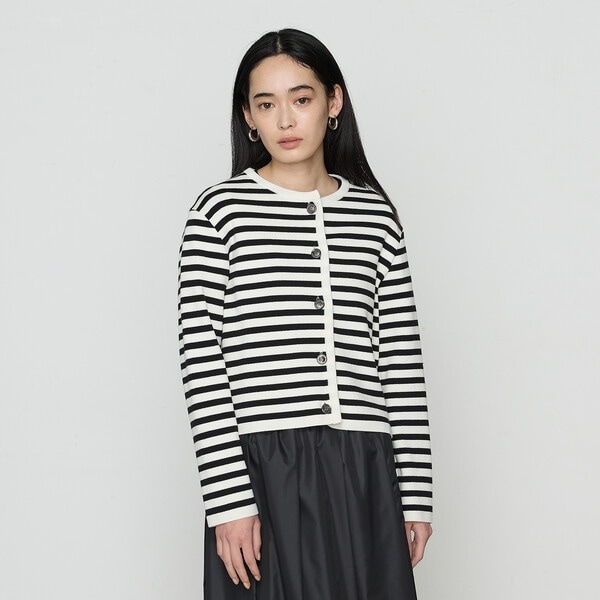 コムサ（COMME CA）/ボーダー／バイカラー カーディガン