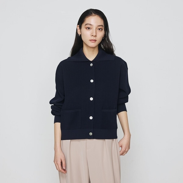 コムサ（COMME CA）/片畦編 ニットカーディガン