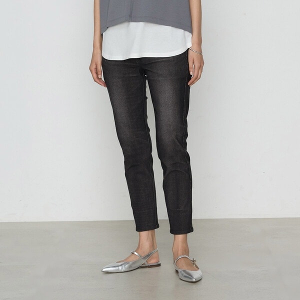 コムサ（COMME CA）/ヴィンテージデニムリアルプリントハイテンション パンツ