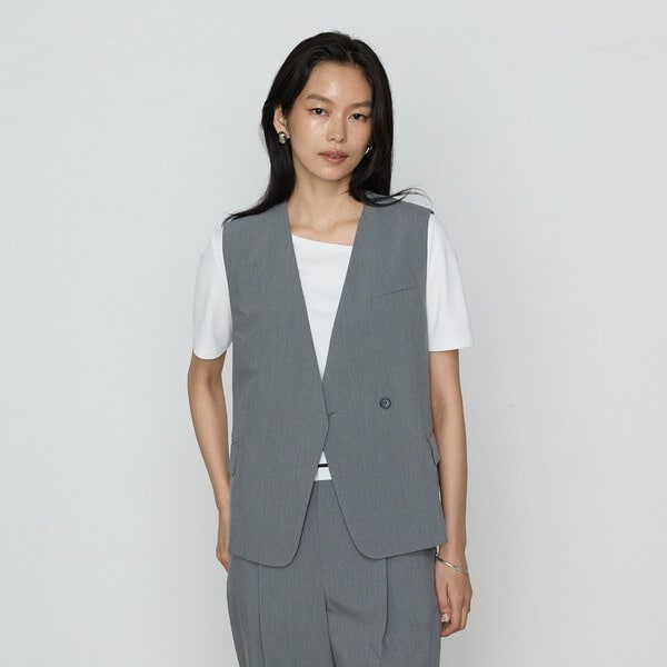 コムサ（COMME CA）/クリアウーリー ジレ