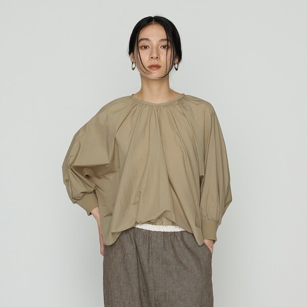 コムサ（COMME CA）/綿ナイロン ライトペーパータフタ ブラウス