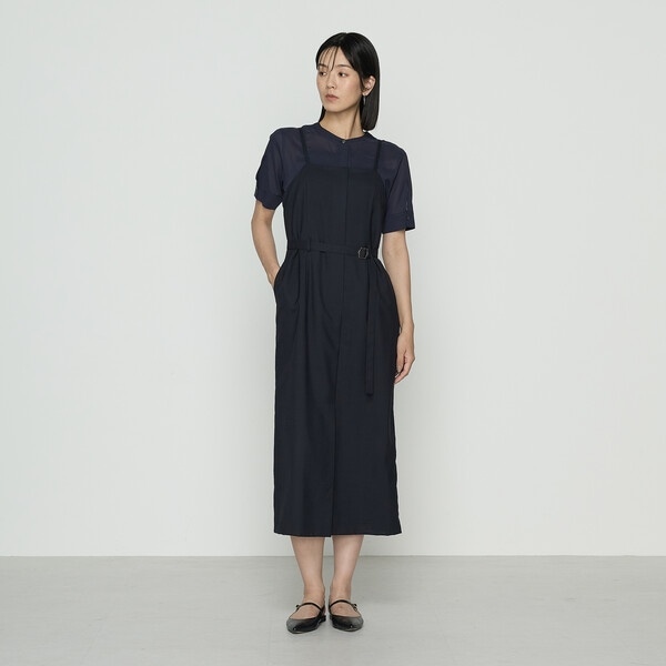 コムサ（COMME CA）/〔 TALLサイズ 〕 T/W平ボイル ワンピース