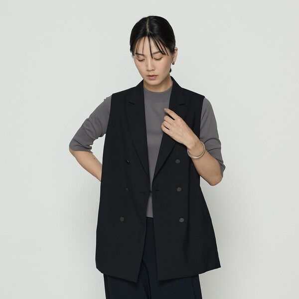 コムサ（COMME CA）/〔 Sサイズ 〕 ネオストレッチトロ ジレ