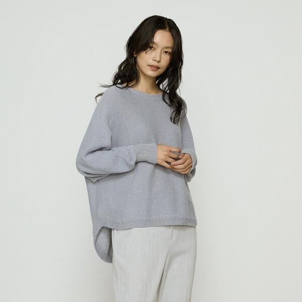 コムサ（COMME CA）/〔 TALLサイズ 〕 和紙ブークレー ホールガーメントプルオーバー