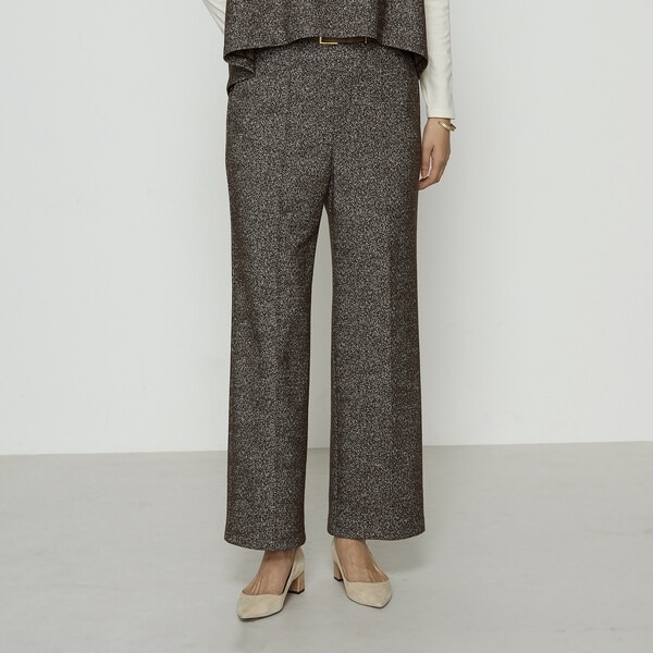 コムサ（COMME CA）/ツイード柄リバージャージー パンツ