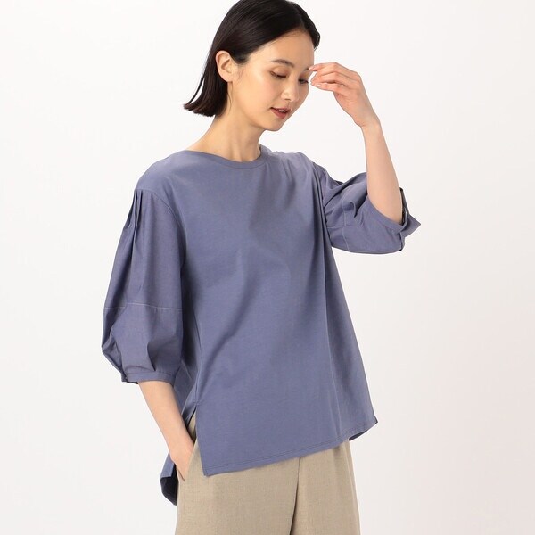 ギャバジン K．T（Gabardine K．T）/〔 +サイズ 〕 プレーティング天竺 ドッキングプルオーバー