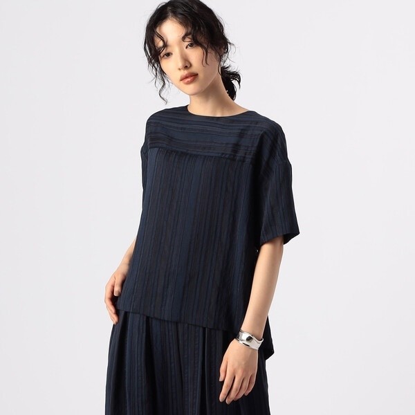 ギャバジン K．T（Gabardine K．T）/ジャカードボーダー ゆったりプルオーバー