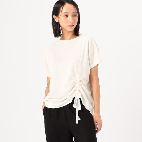 ギャバジン K．T（Gabardine K．T）/和紙ジャージー ブラウス仕立てのカットソー