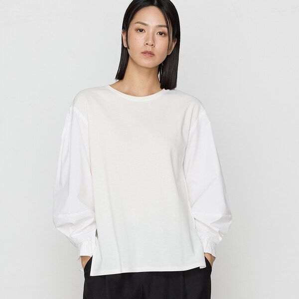 ギャバジン K．T（Gabardine K．T）/ポンチ 袖パフプルオーバー