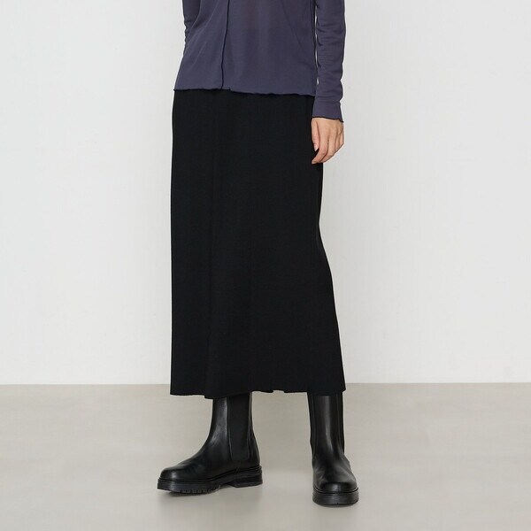 ギャバジン K．T（Gabardine K．T）/【セットアップ対応】エキストラファインメリノ ミラノリブタイトスカート