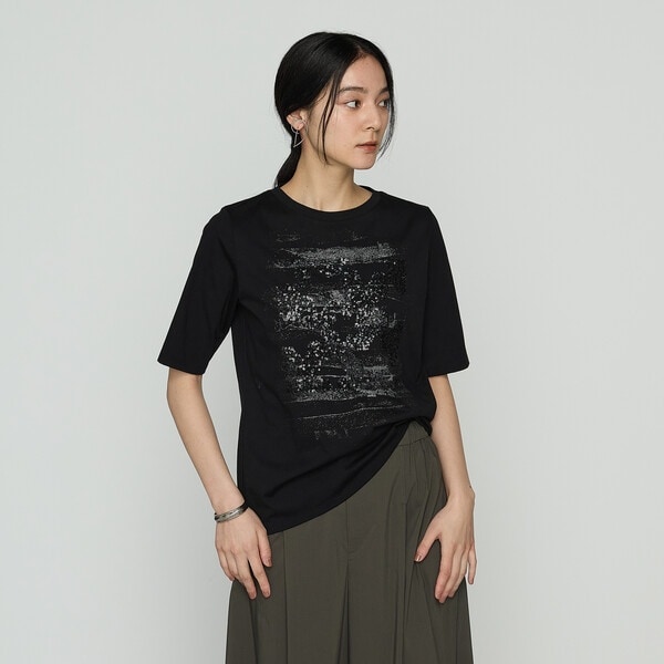 ギャバジン K．T（Gabardine K．T）/プレーティング天竺 星柄Tシャツ