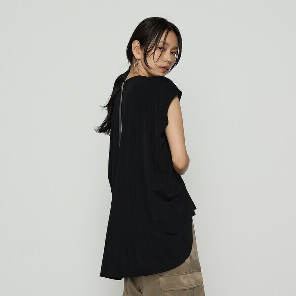 ギャバジン K．T（Gabardine K．T）/〔 +サイズ 〕 ハイテンションポンチライト フレンチスリーブロングプルオーバー