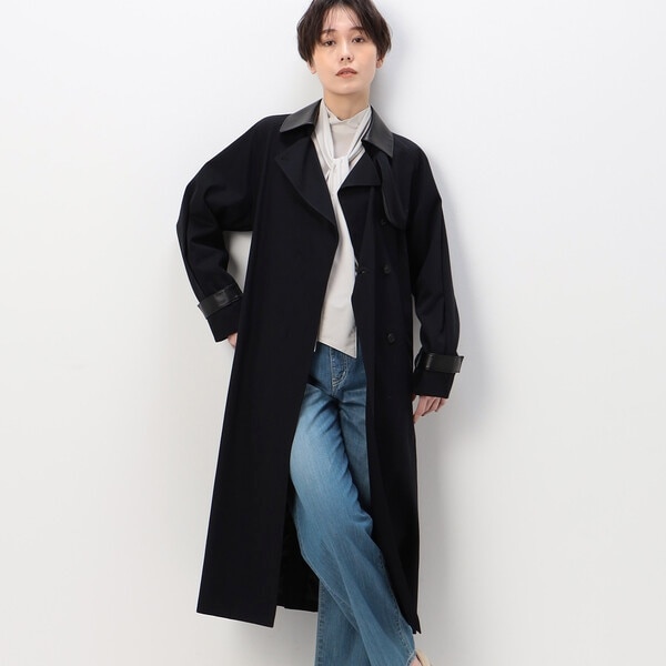 K．T キヨコ タカセ/コットンサテン トレンチコート