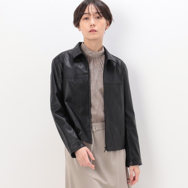 K．T キヨコ タカセ（K．T KIYOKO TAKASE）/合成皮革 シングルライダース