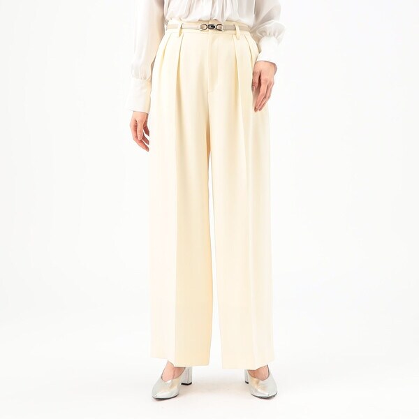 K．T キヨコ タカセ（K．T KIYOKO TAKASE）/〔 TALLサイズ 〕 【セットアップ対応】トリアセテートポリエステルダブルクロス ワイドパ…