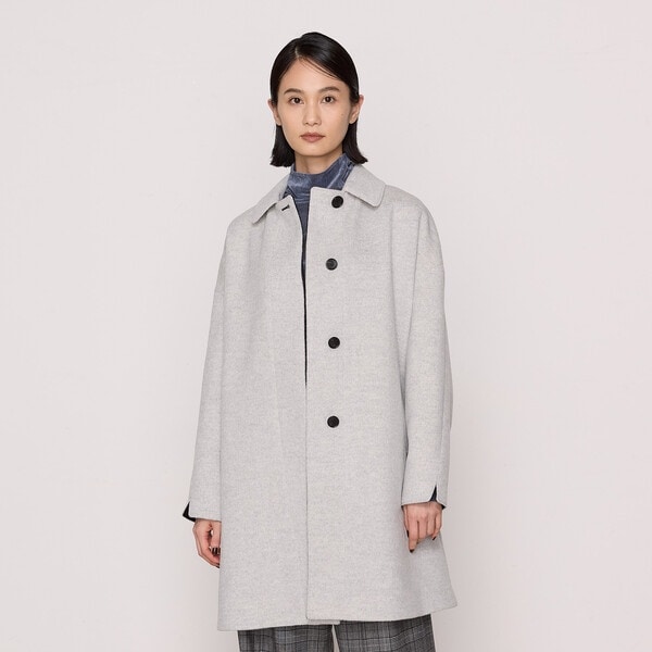 K．T キヨコ タカセ（K．T KIYOKO TAKASE）/アンゴラウール スタンドステンカラーコート