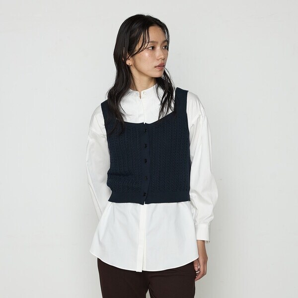 K．T キヨコ タカセ（K．T KIYOKO TAKASE）/ケーブル編みニット ビスチェ