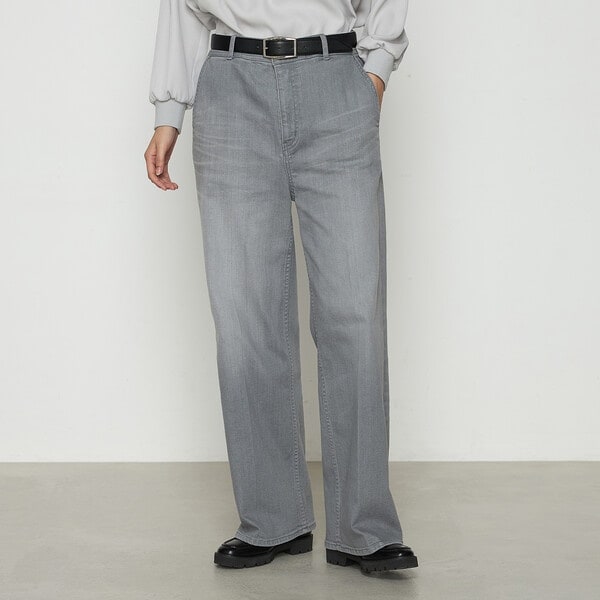 K．T キヨコ タカセ（K．T KIYOKO TAKASE）/〔 Sサイズ 〕 10オンスリングオールドストレッチ センタープレスデニム