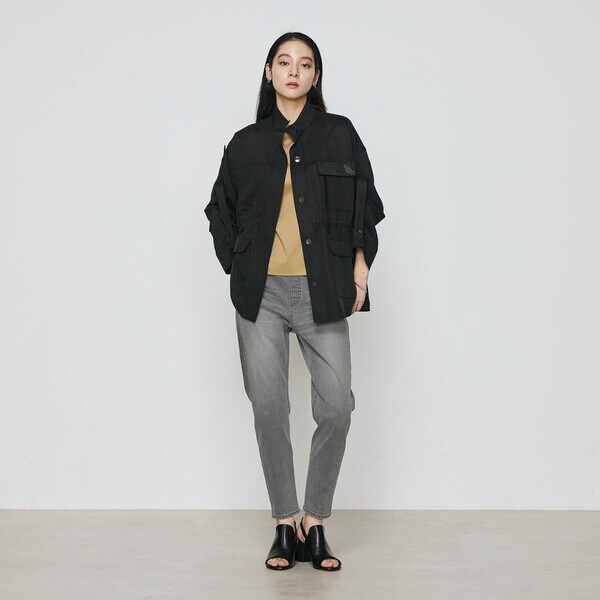 K．T キヨコ タカセ（K．T KIYOKO TAKASE）/コットンストレッチデニム ウエストリブパンツ K．T キヨコ タカセ（K．T KIYOKO TAKASE）/コットンストレッチデニム