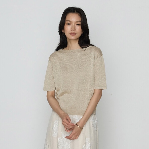 K．T キヨコ タカセ（K．T KIYOKO TAKASE）/ラメリネンニット プルオーバー