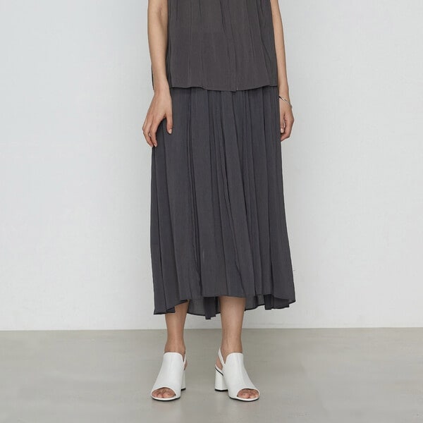 K．T キヨコ タカセ（K．T KIYOKO TAKASE）/〔 TALLサイズ 〕 【セットアップ対応】シャンブレーカッセン スカート