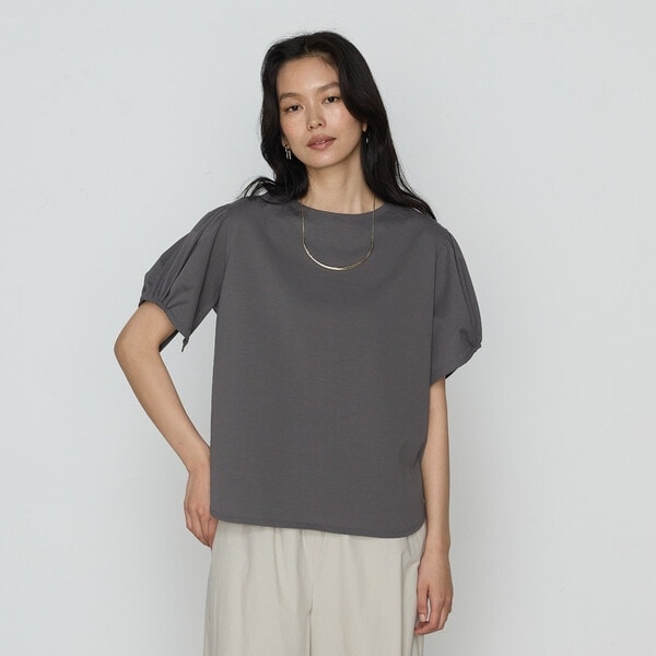 K．T キヨコ タカセ（K．T KIYOKO TAKASE）/アルビ二天竺パフスリーブ Tシャツ