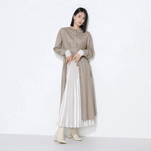 K．T キヨコ タカセ（K．T KIYOKO TAKASE）/ストレッチウールサキソニー ドレス