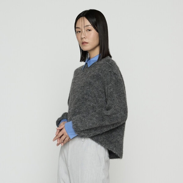 K．T キヨコ タカセ（K．T KIYOKO TAKASE）/アルパカ混 レイヤード風プルオーバー
