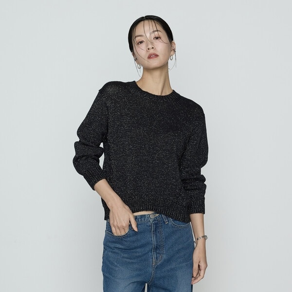 【NEW】K．T キヨコ タカセ（K．T KIYOKO TAKASE）/〔 Sサイズ 〕 プレーティング天竺 シャイニーラメニット