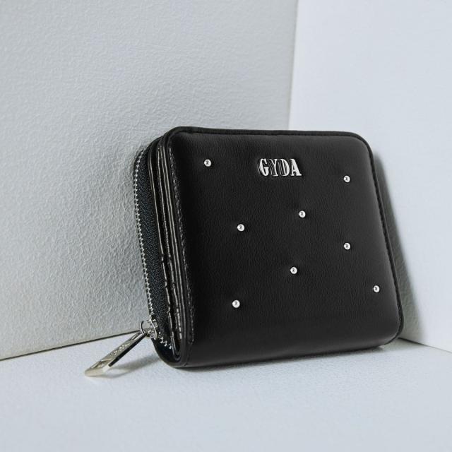 ジェイダ（GYDA）/GYDA(ジェイダ)ラウンドファスナー二つ折り財布 GY−W231 スタッズ
