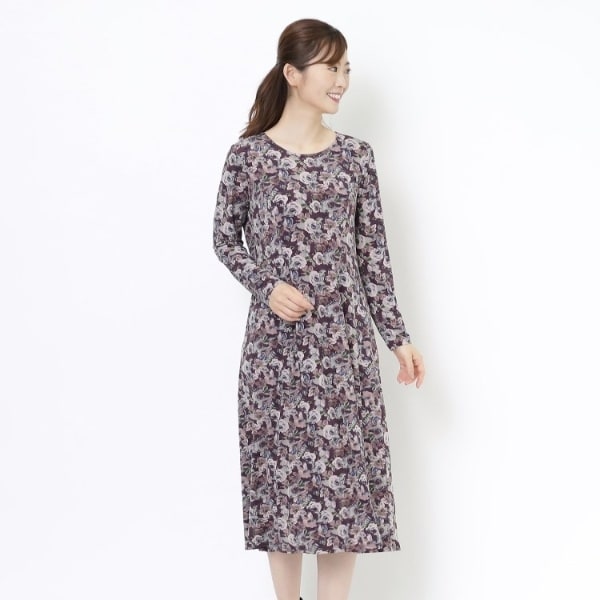 ローラ アシュレイ（LAURA ASHLEY）/【限定40着！！WEB限定洗える】オンドルローズ柄 ワンピース