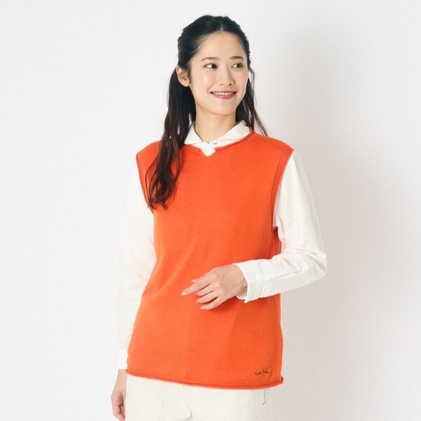 ローラ アシュレイ（LAURA ASHLEY）/【日本製】コットン コンパクトヤーン ベスト