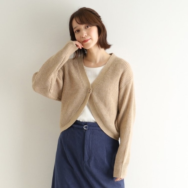 ローラ アシュレイ（LAURA ASHLEY）/【ウール混】ボレロカーディガン