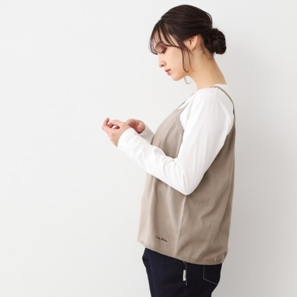 ローラ アシュレイ（LAURA ASHLEY）/【日本製ワンマイルウエア】コットン コンパクトヤーン キャミソール