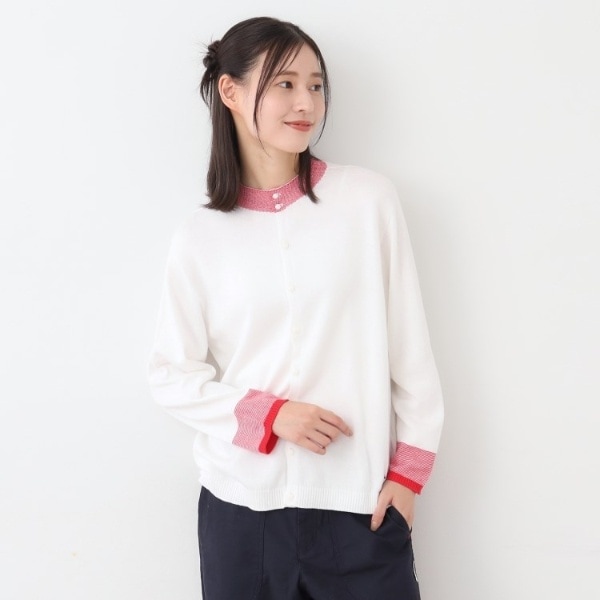 ローラ アシュレイ（LAURA ASHLEY）/【カラー追加！日本製ワンマイルウエア】コットン コンパクトヤーン カーディガン