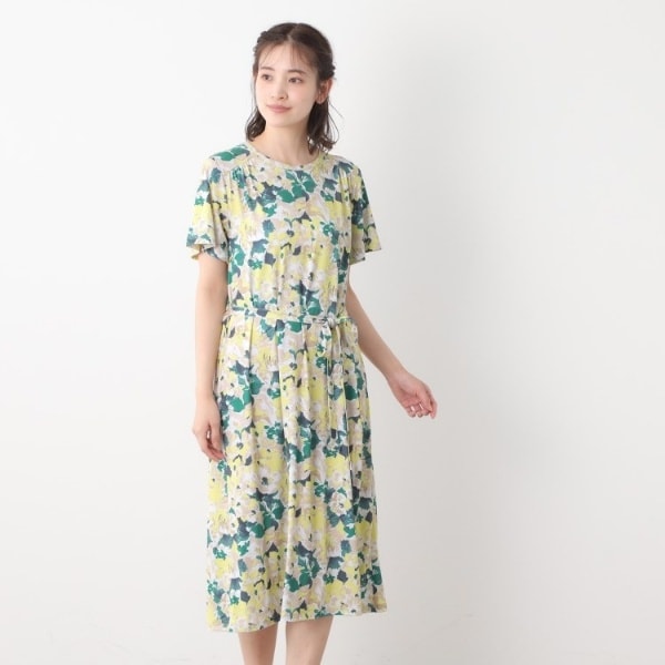 ローラ アシュレイ（LAURA ASHLEY）/【洗える／ジャージ素材／同柄アイテムあり】】オーズビー ハイドランジア柄 ワンピース