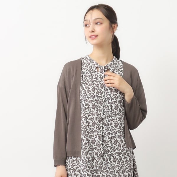 ローラ アシュレイ（LAURA ASHLEY）/【接触冷感UVカット／洗える】トッパーカーディガン