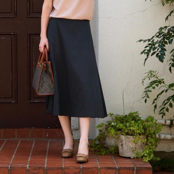 ローラ アシュレイ（LAURA ASHLEY）/【STORY掲載！ストレッチ／毛羽立ちにくい】サイロドライギャバ スカート