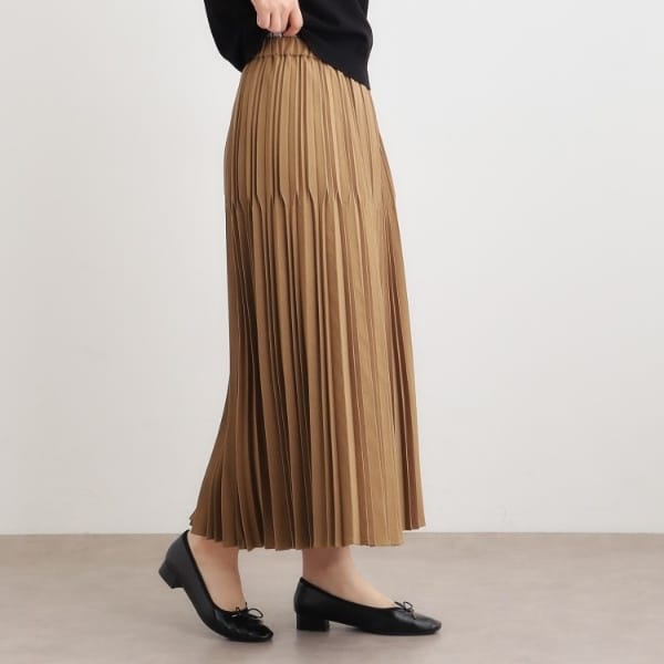 ローラ アシュレイ（LAURA ASHLEY）/【洗える／ストレッチツイル／ウエストゴム】プリーツスカート