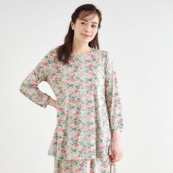 ローラ アシュレイ（LAURA ASHLEY）/【洗える／ジャージ素材／同柄アイテムあり】ロミリー柄 チュニック