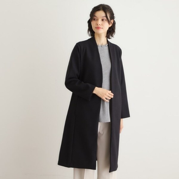 ローラ アシュレイ（LAURA ASHLEY）/【洗える／ウールレット】着流しロングコート