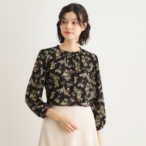 ローラ アシュレイ（LAURA ASHLEY）/【洗える／ジャージ素材／同柄アイテムあり】ベリーズ スペースド柄チュニック