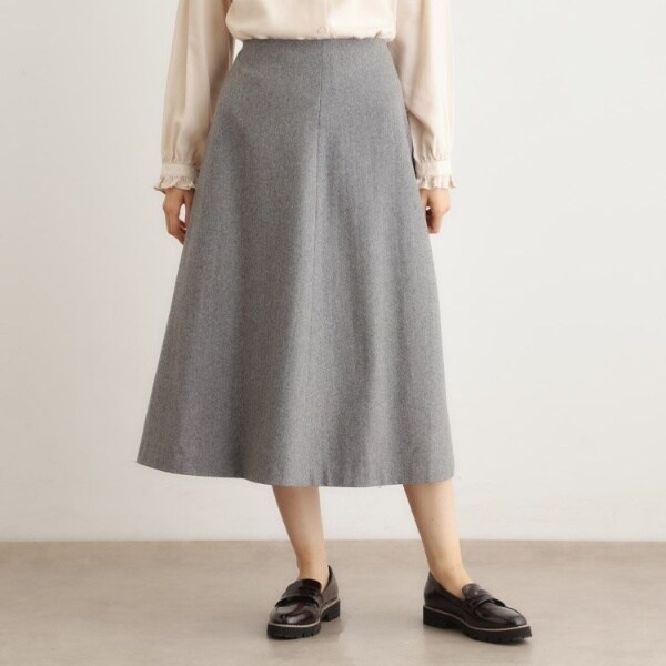 ローラ アシュレイ（LAURA ASHLEY）/【ウール混】フレアスカート