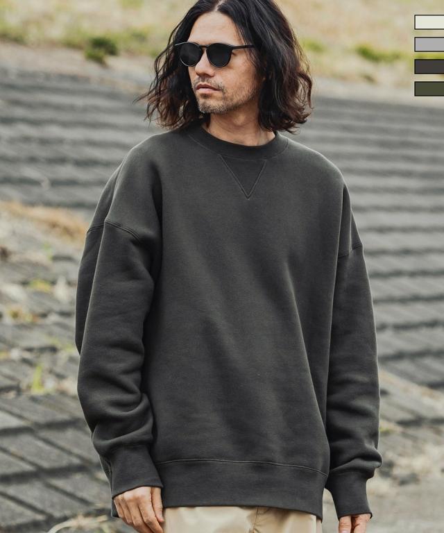 プラスフェニックス（plus phenix）/+phenix ヘビーウェイト クルーネック スウェット 蓄熱保温