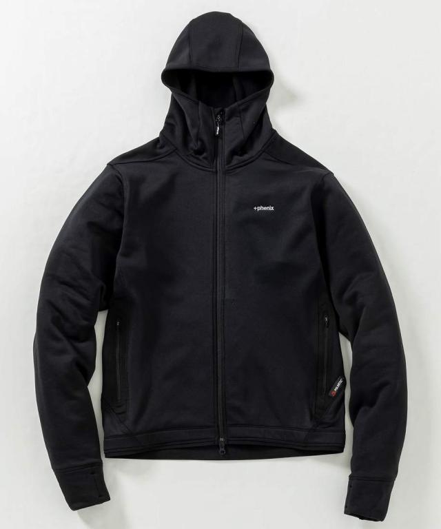 プラスフェニックス（plus phenix）/ +phenix POWER STRETCH ZIP UP HOODY ジップアップ フーディー