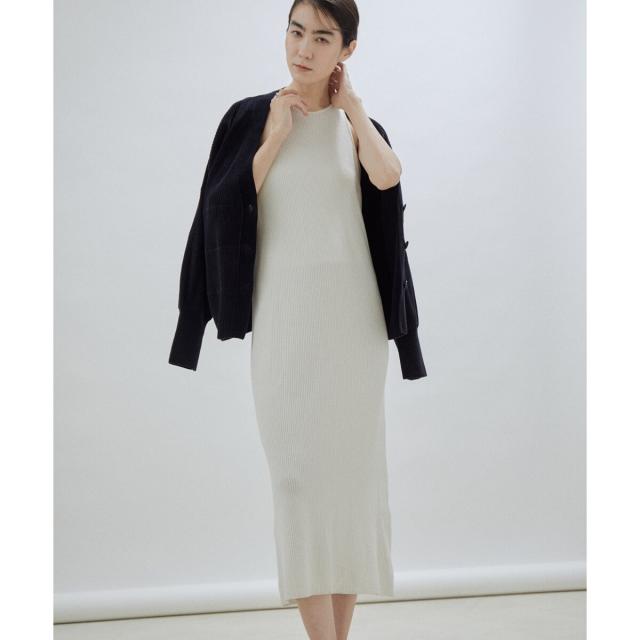 サロン アダム エ ロペ（SALON adam et rope’ ）/【オーガニックコットン】ノースリーブワンピース−CreamyCotton /クリーミーコット…