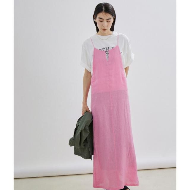 サロン アダム エ ロペ/【洗える】ノルマンディリネンキャミワンピース 麻