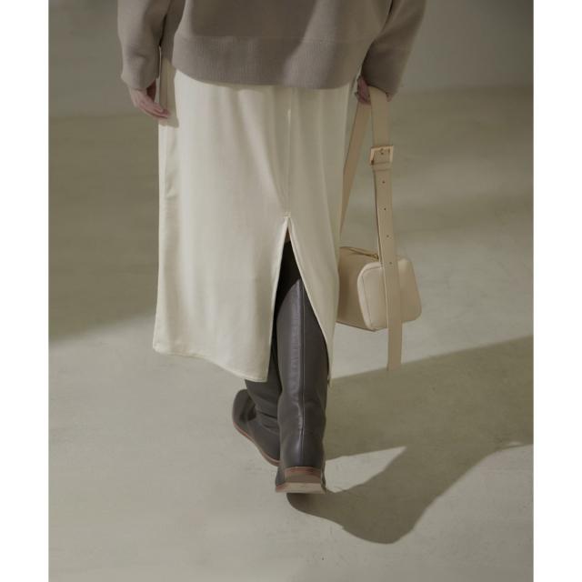 サロン アダム エ ロペ（SALON adam et rope’ ）/ベロアロングスリットタイトスカート【セットアップ対応・洗える】